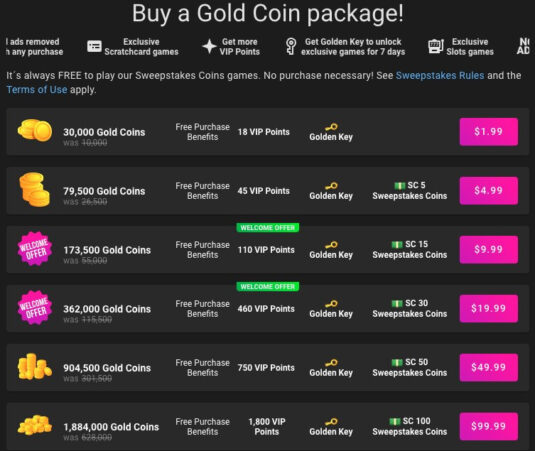 Sweepstakes Casino Payments | Purchases & Redemptions