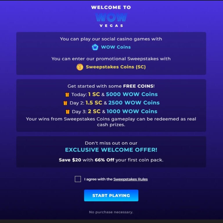 WOW Vegas Casino Review 2024 | Ratings and Assessment